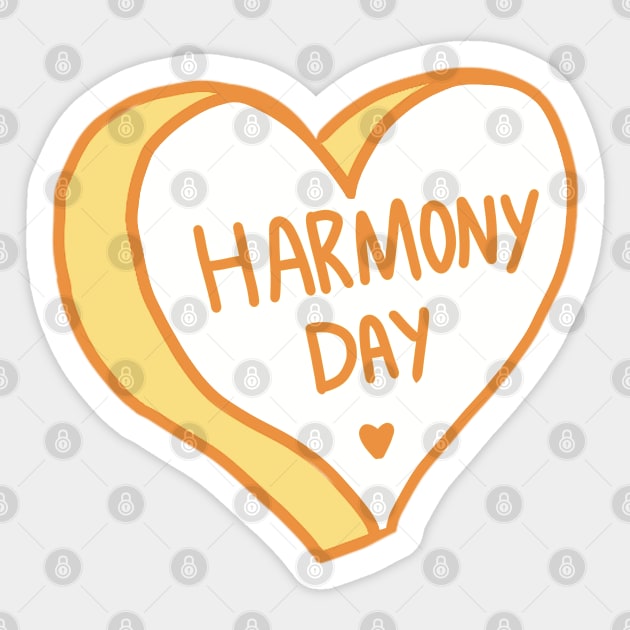 Happy Harmony Day - Harmony - Sticker | TeePublic