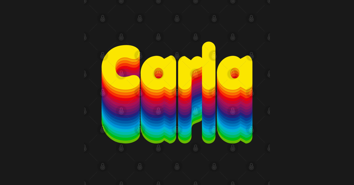 Rainbow Carla Name Label - Rainbow Carla Name Label - T-Shirt | TeePublic