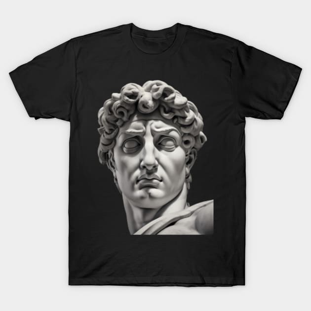 Michelangelo's David Statue Head Figure - Classical Portrait David ...