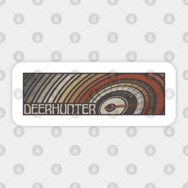 Deerhunter Decibel Level - Musician - Sticker | TeePublic