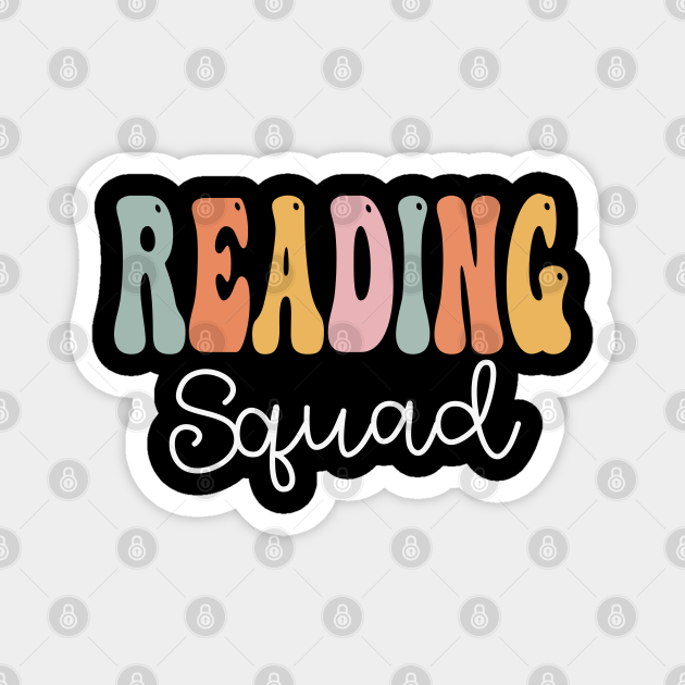 Reading Squad Retro Groovy Vintage Happy First Day Of School - Reading ...
