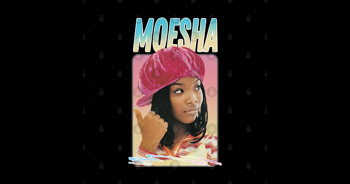 Moesha - 90s Style Fan Design - Moesha - Sticker | TeePublic
