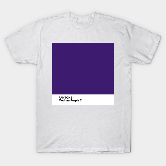 PANTONE Medium Purple C - Pantone Medium Purple C - T-Shirt | TeePublic
