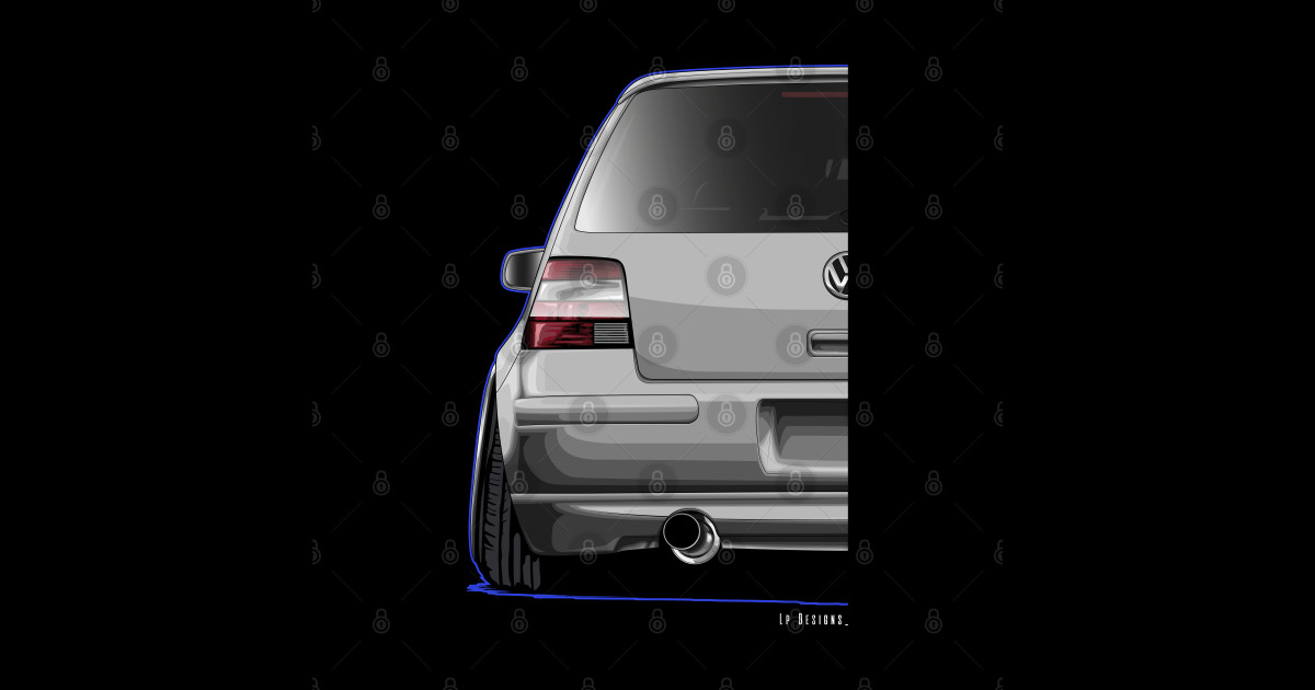 Golf IV - Frame - Golf Iv Frame - Sticker | TeePublic