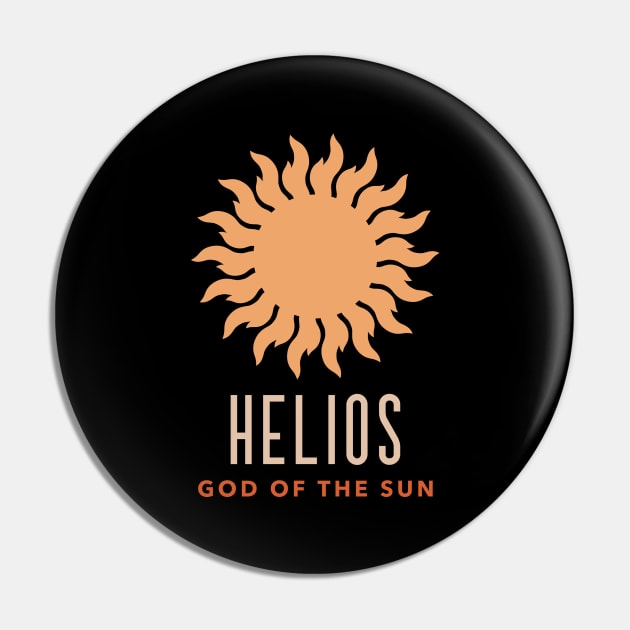 Helios Greek God of the Sun Symbol - Helios - Pin | TeePublic