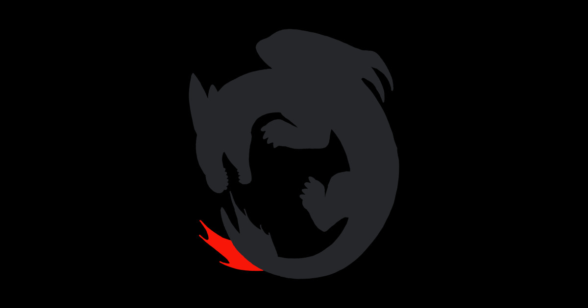 How To Train Your Dragon Toothless Logo - Httyd - Sticker | TeePublic