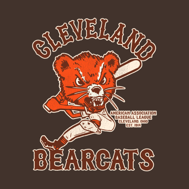 Defunct Cleveland Bearcats Baseball Team - Baseball - T-Shirt | TeePublic