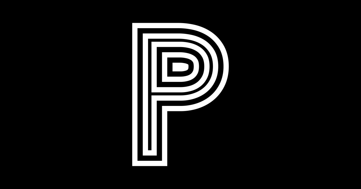 Letter P - Monogram P - Sticker | TeePublic