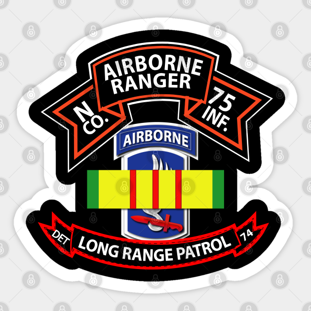 N Co 75th Ranger - 173rd Airborne Brigade - VN Ribbon - LRSD - Arrow ...