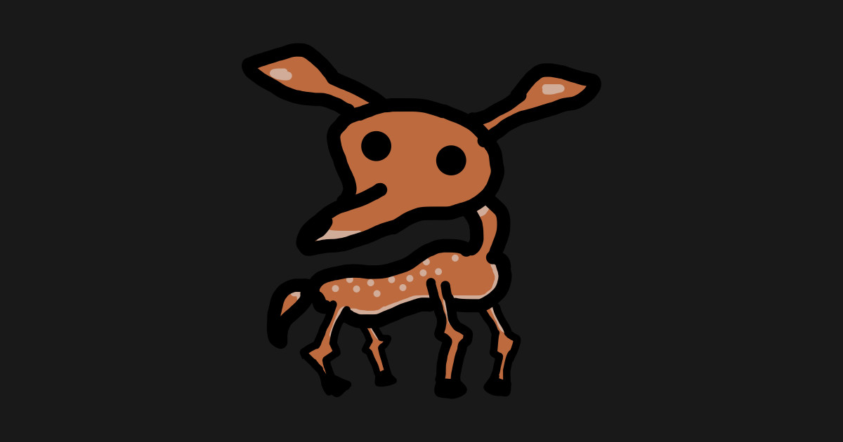 Goofy deer - Deer - T-Shirt | TeePublic