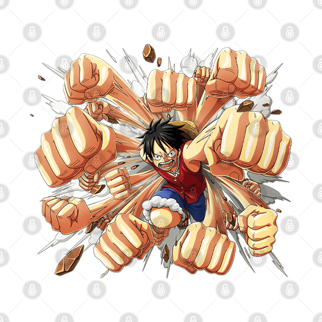 Monkey D Luffy Gatling Gun - One Piece - Anime And Manga - T-Shirt ...
