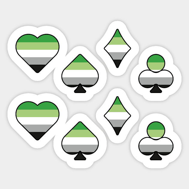 Aro stickers - Aces - Sticker | TeePublic