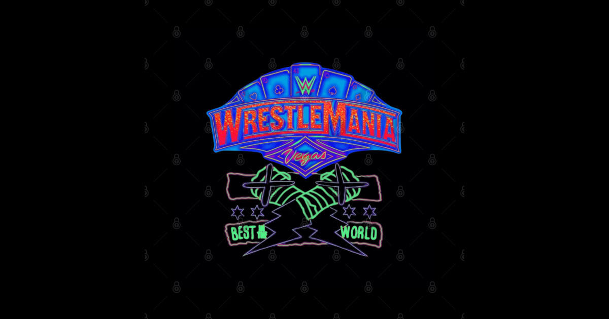 Wrestlemania 41 — Las Vegas Logo - Wwe - Posters and Art Prints | TeePublic