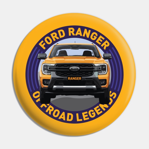 4x4 Offroad Legends: Ford Ranger - Ford Ranger - Pin | TeePublic