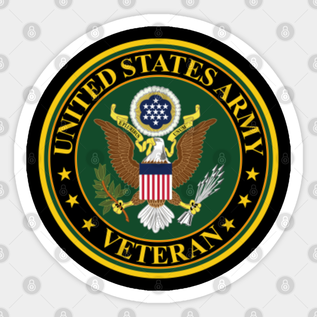 US Army Veteran - Us Army Veteran - Sticker | TeePublic