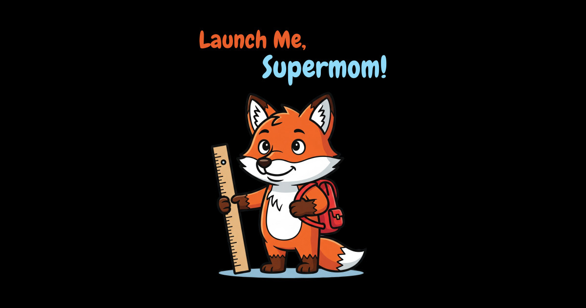 Playful Fox with Backpack and Ruler - Little Clever Fox With A Backpack ...
