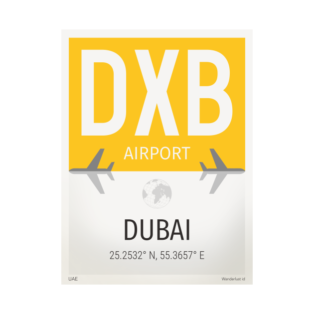 Dubai DXB - Dubai - T-Shirt | TeePublic