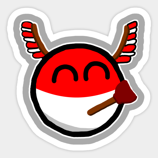 Polandball - Polandball - Sticker | TeePublic