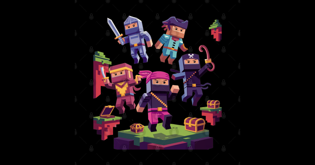 Roblox Blocky Adventure Squad - Roblox - Sticker | TeePublic