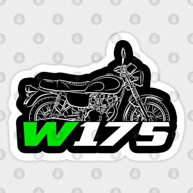 Kawasaki W175 2017-2024 - Kawasaki - Sticker | TeePublic