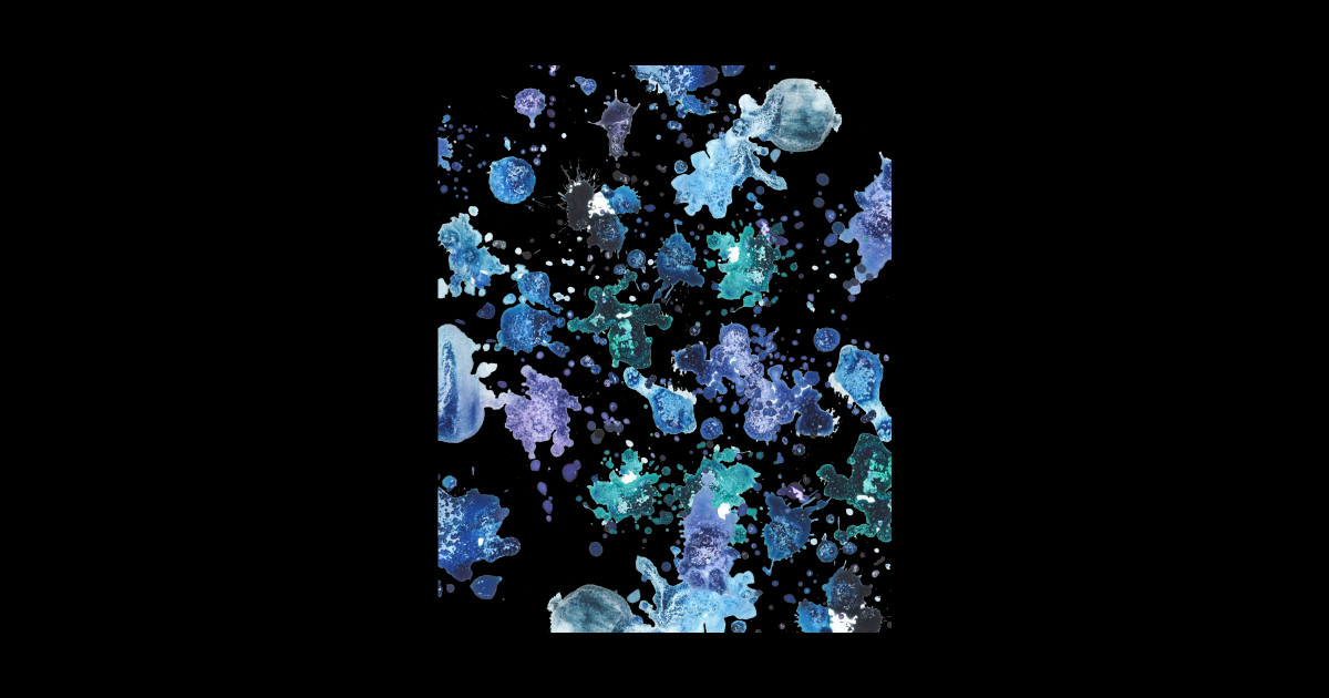 blue purple green splash watercolour - Blue Purple Green Splash ...