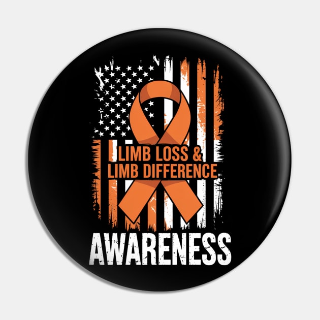 Limb Loss and Limb Difference Awareness Month USA Flag - Limb Loss And ...