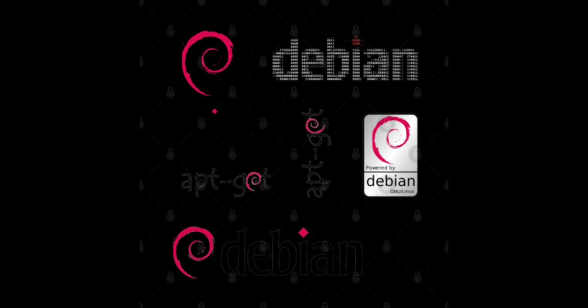 debian sticker set - Debian - Sticker | TeePublic