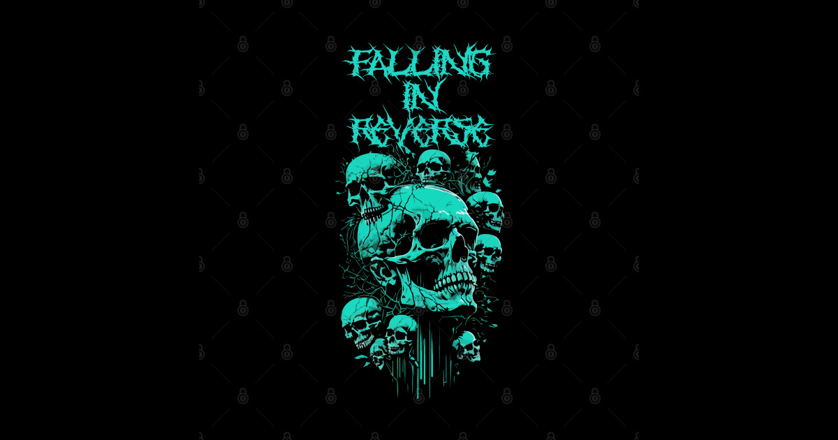 falling in skulls - Falling In Reverse - Sticker | TeePublic