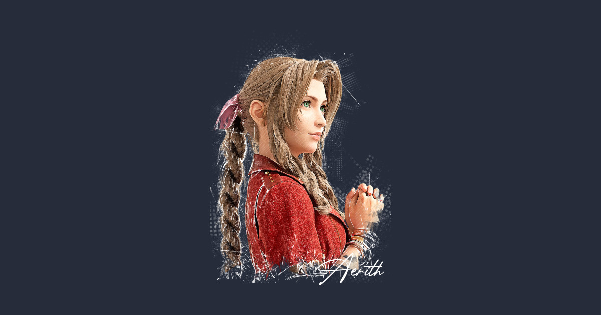 Aerith Final Fantasy VII Remake - Aerith - T-Shirt | TeePublic