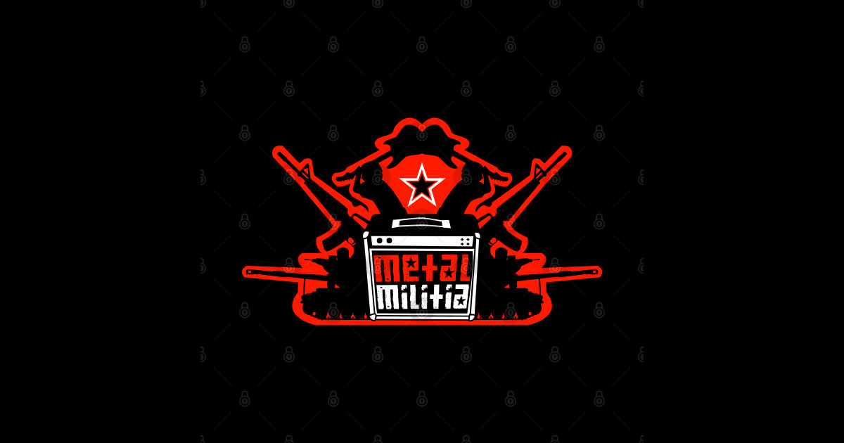 Metal Militia Logo - Metal - Sticker | TeePublic