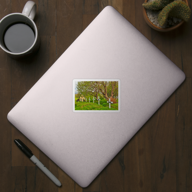 Hof Turf Church & Cemetery - Hof - Sticker | TeePublic