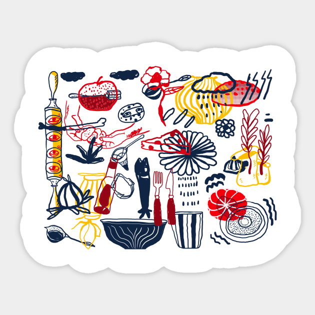 DOODLE ART - Doodle Art Work - Sticker | TeePublic