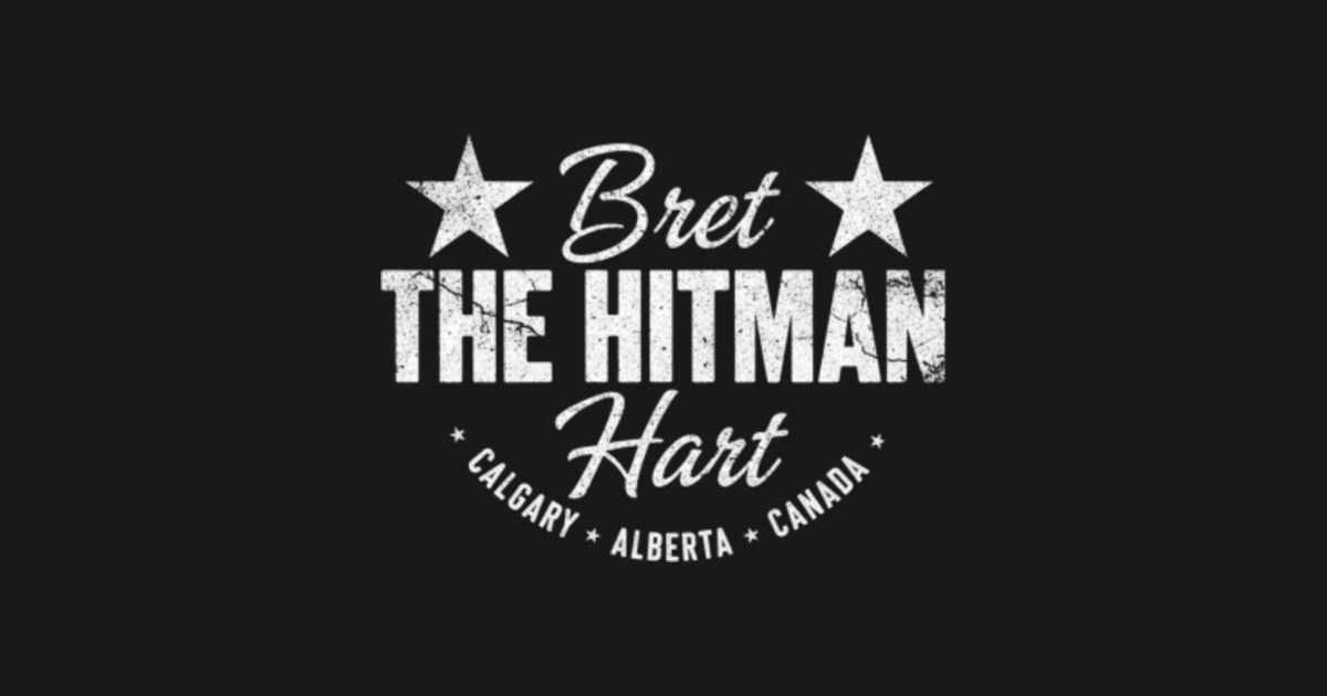 Bret Hart The Hitman Hart Vintage Fight Type - Bret Hart - T-Shirt ...
