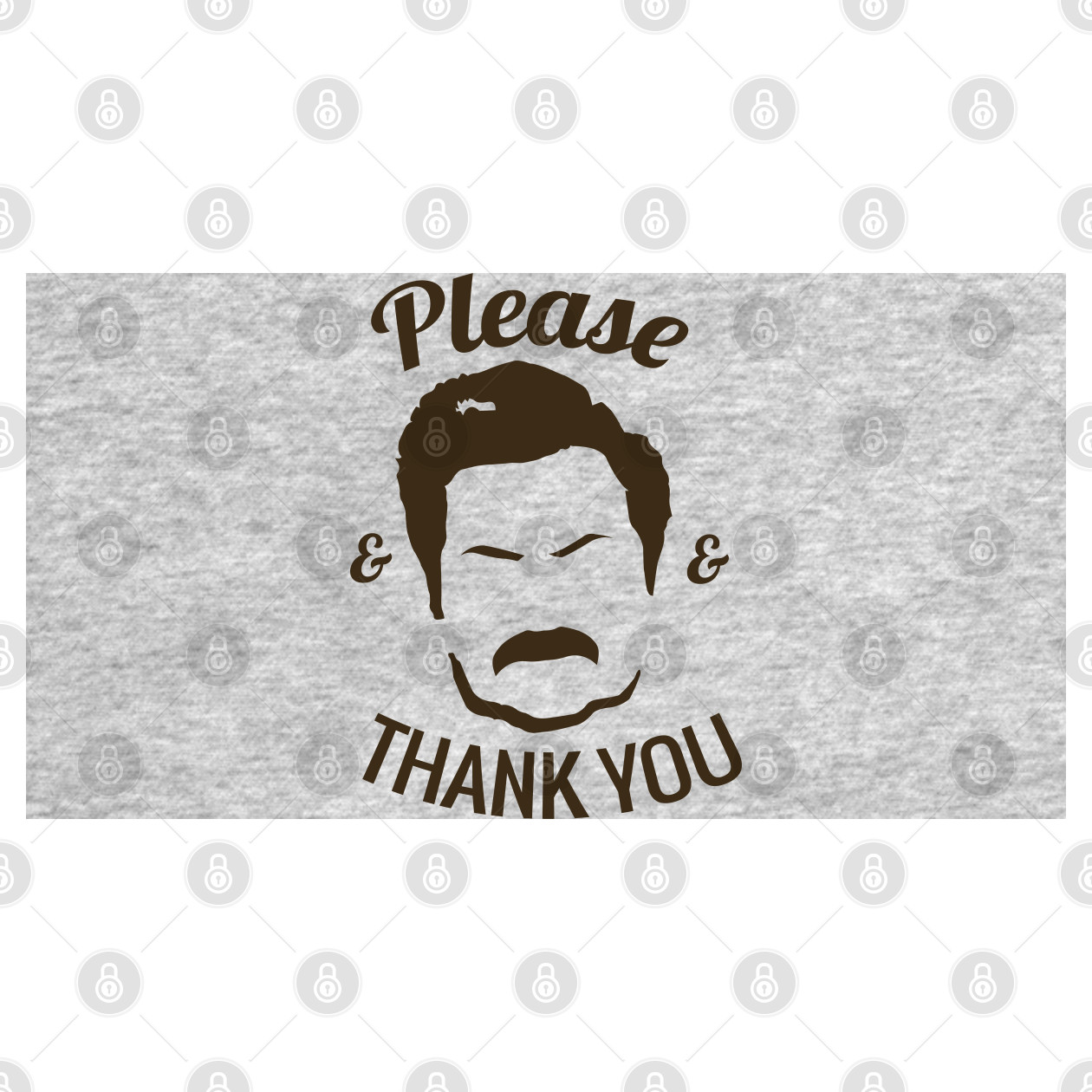 Ron Swanson - Please and Thank you - Parks And Recreation - Crewneck ...