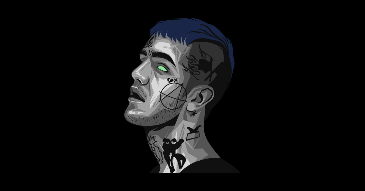 Lil peep vector art design - Vectorart - Sticker | TeePublic