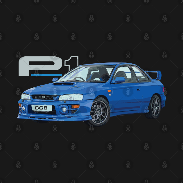 P1 WRC GC8 PRODRIVE RALLY - Wrx Sti - T-Shirt | TeePublic