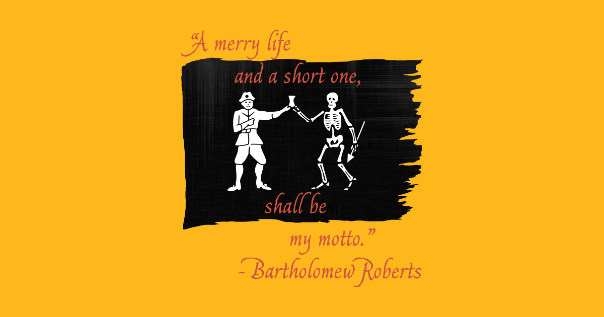 Bartholomew Roberts Flag - Pirate - Sticker | TeePublic