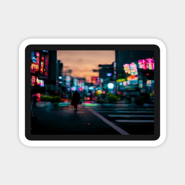 Tokyo City Street View With Neon signs / Tokyo, Japan - Unwind Art Work ...