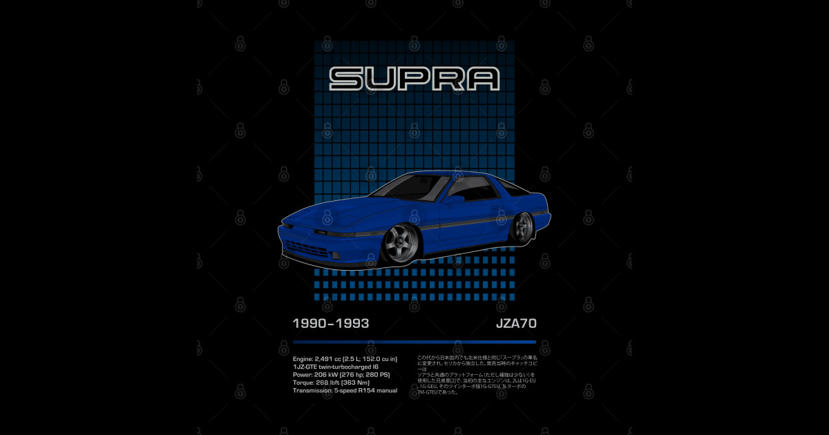 Supra MK3 (blue) - Supra Mk3 - Posters and Art Prints | TeePublic
