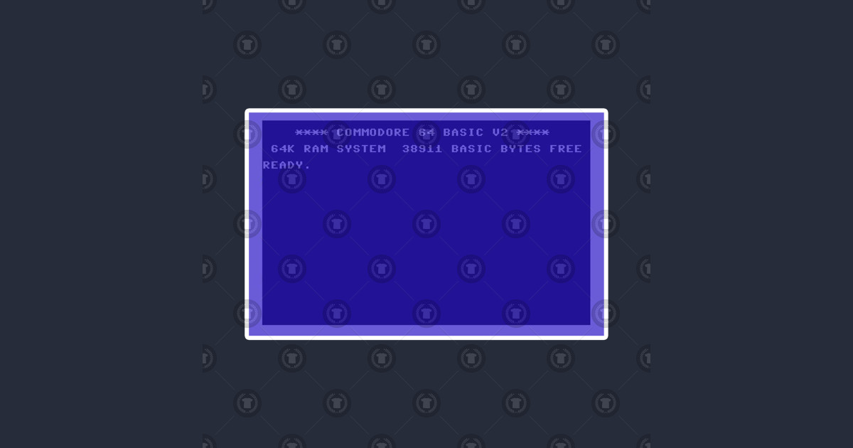 Retro Computers Commodore 64 C64 Main Screen - Commodore 64 - Sticker ...