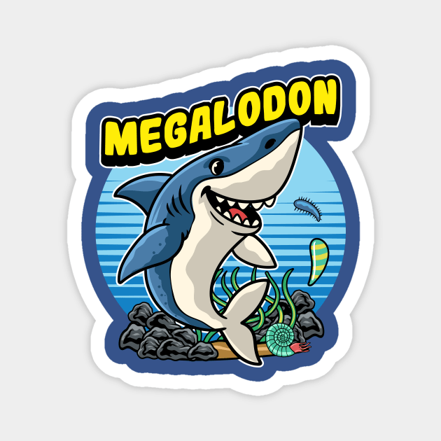 Cute Megalodon Aquatic Cartoon - Cute Megalodon Aquatic Cartoon ...
