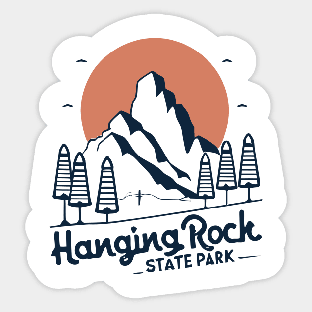 Hanging Rock State Park - Hanging Rock State Park - Sticker | TeePublic