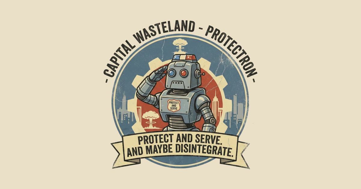 Fallout Capital Wasteland Robot - Fallout - T-Shirt | TeePublic