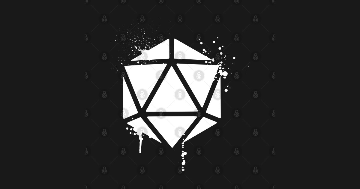 Dripping D20 Dice TRPG Tabletop RPG Gaming Addict - Dungeons And ...