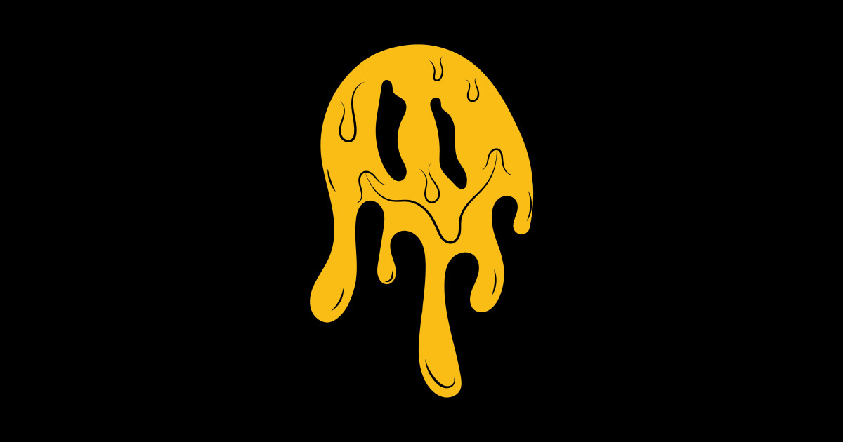 Melting - Happy - Sticker | TeePublic