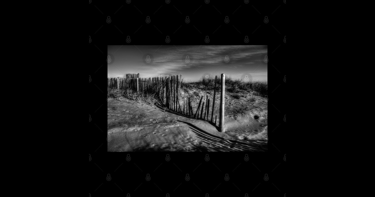 Dune Fence - Hdr - Sticker | TeePublic