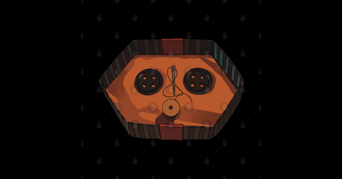 Button Eye Box (Coraline) - Coraline - Sticker | TeePublic