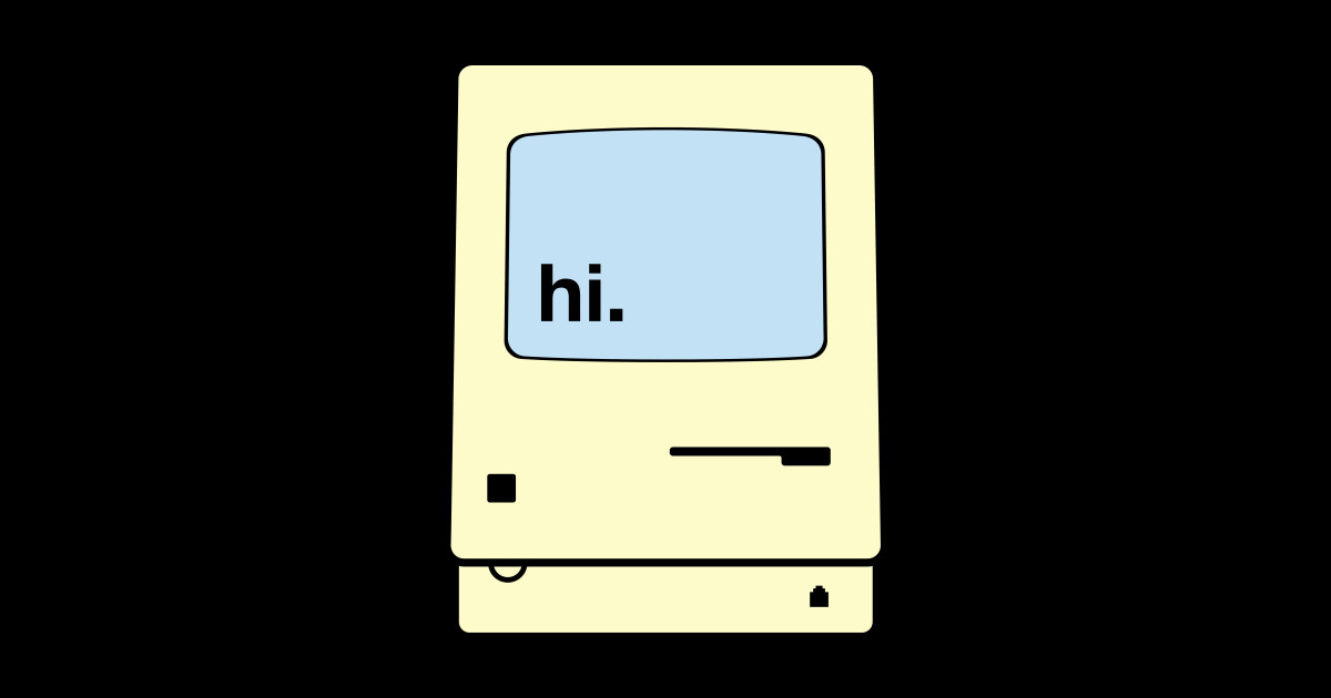 Vintage Computer Saying hi - Computer - Phone Case | TeePublic Vintage Computer Saying hi - Computer - Phone Case | TeePublic