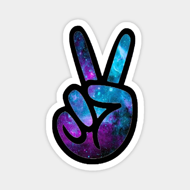 Galactic Peace Symbol - Peace - Magnet | TeePublic