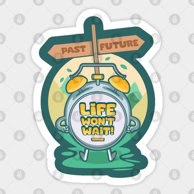 Past and Future! - Time - Sticker | TeePublic